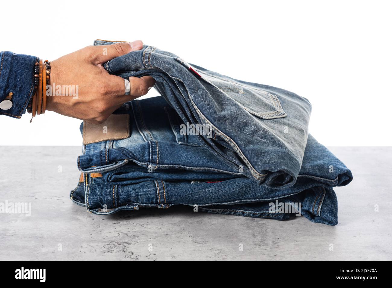 Worn over trousers hi-res stock photography and images - Alamy