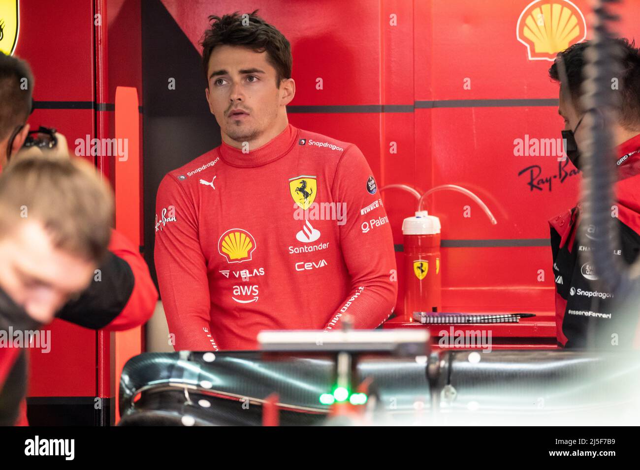 Imola, Italy . 22nd Apr, 2022. Charles Leclerc of Scuderia Ferrari ...