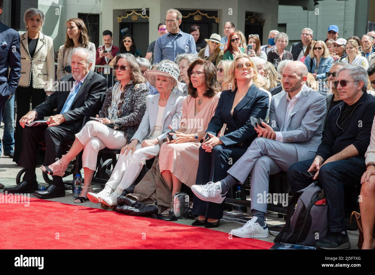 April 22, 2022, Hollywood, California, USA: (L-R) Jane Fonda, George ...