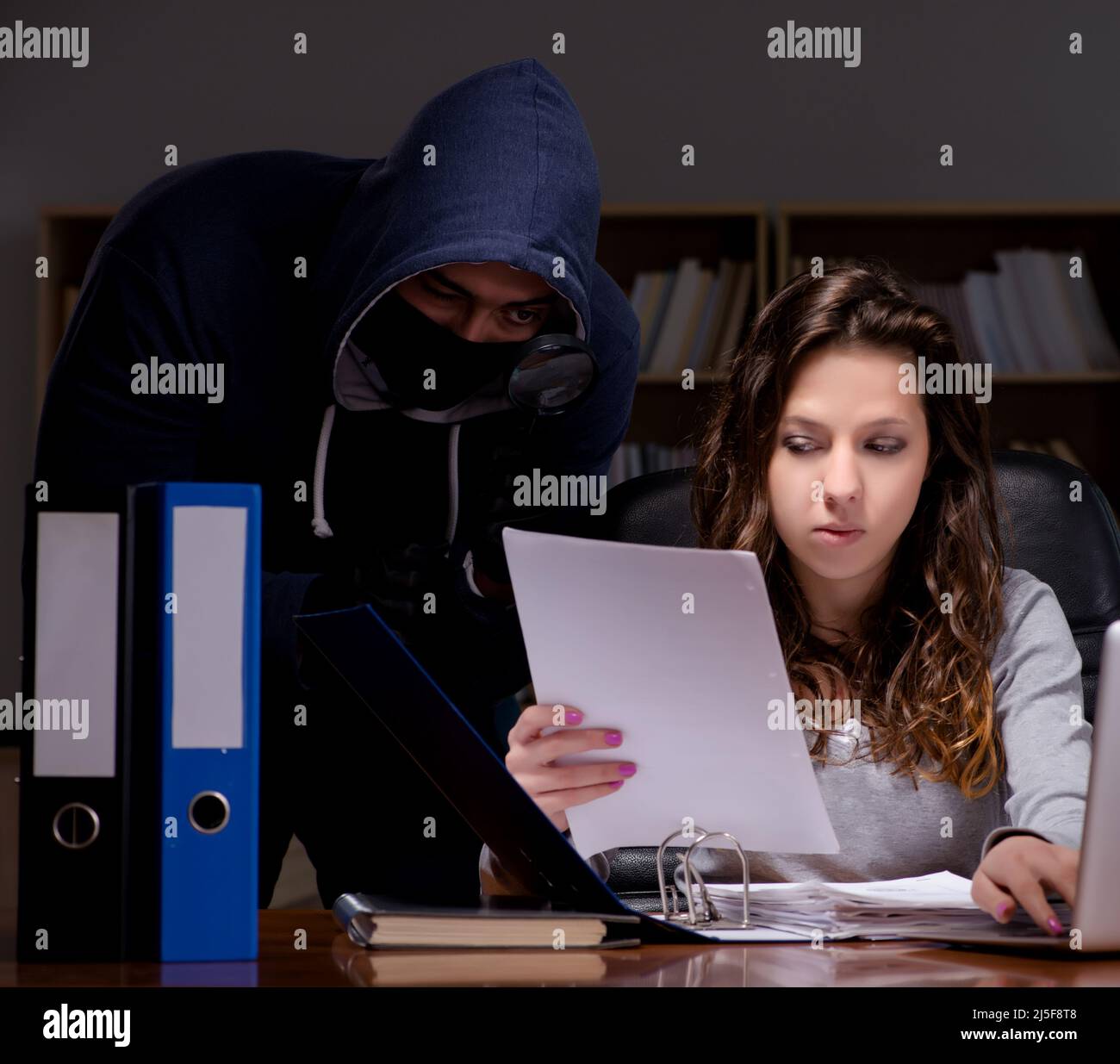The hacker stealing personal data from home computer Stock Photo - Alamy