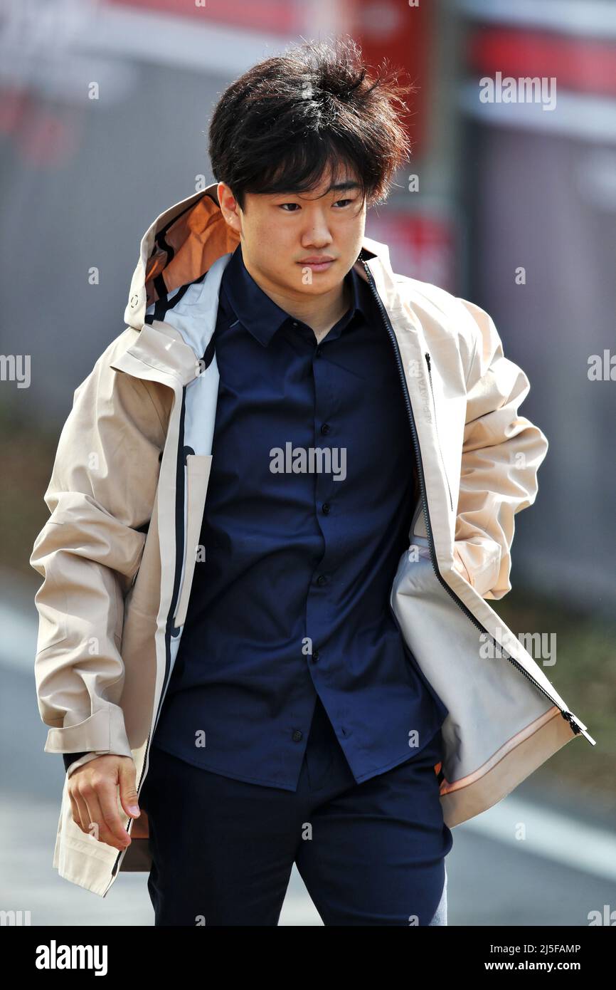 Imola, Italy. 23rd Apr, 2022. Yuki Tsunoda (JPN) AlphaTauri. Emilia ...