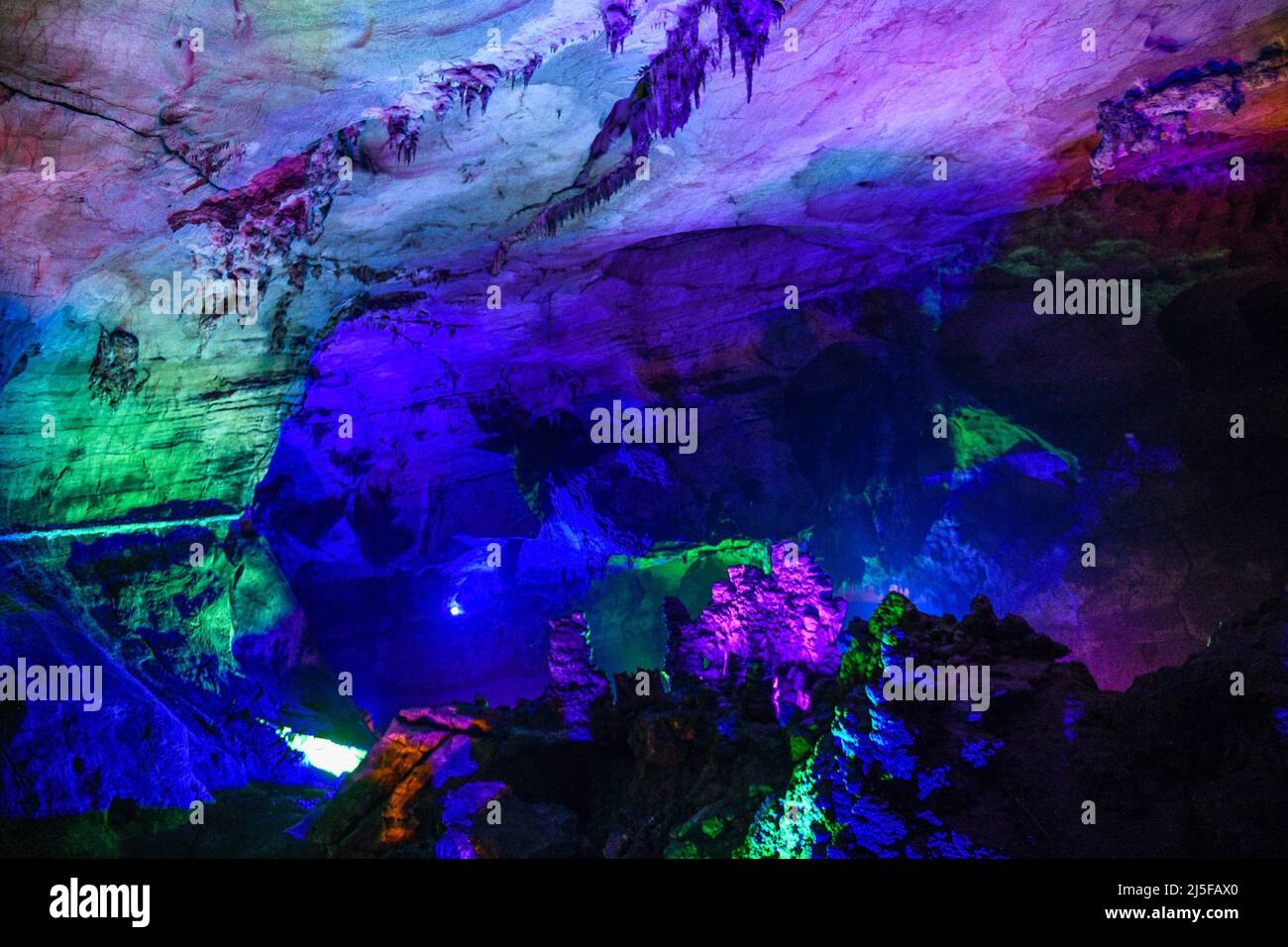 QIANXINAN, CHINA - APRIL 22, 2022 - A Moro River Cave hole-through ...