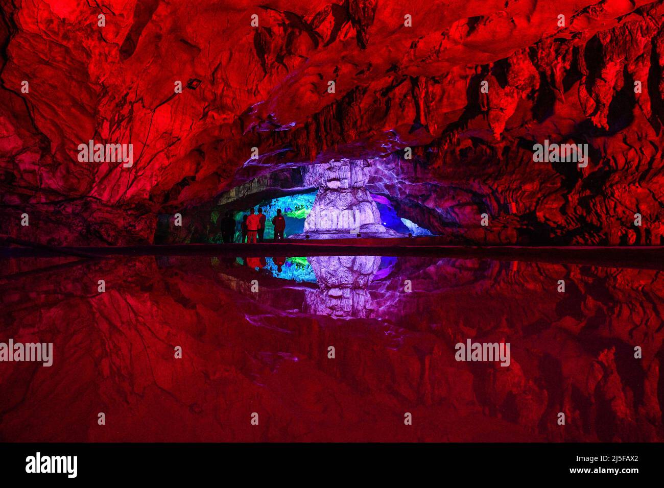 QIANXINAN, CHINA - APRIL 22, 2022 - A Moro River Cave hole-through ...