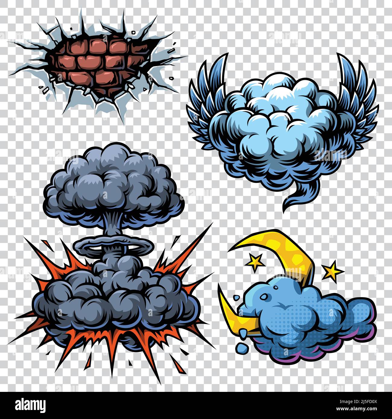 Comics icons hi-res stock photography and images - Alamy