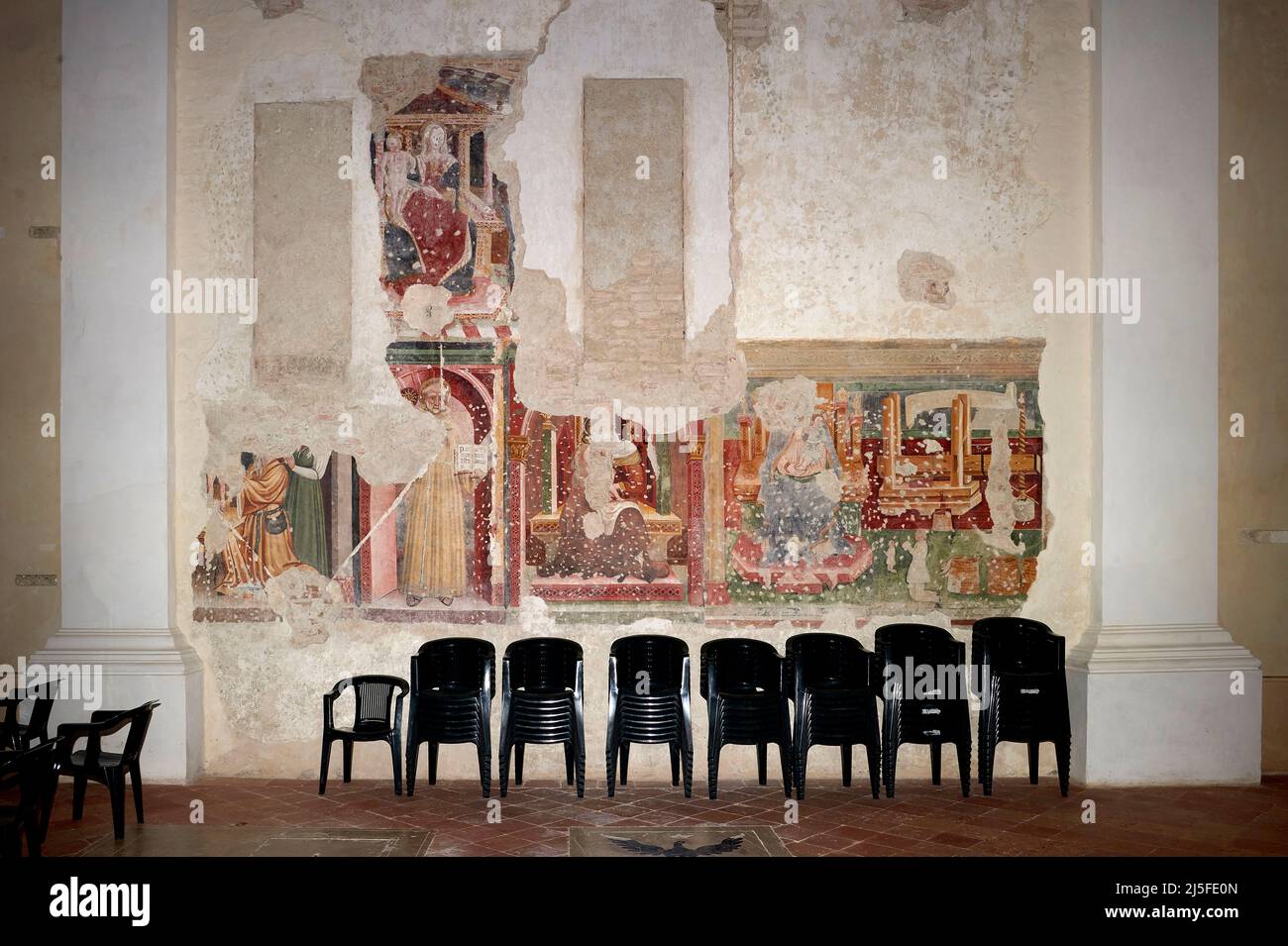 Erbusco (Bs), Italia,chiesa di San Bernardino, gli affreschi del XVI ...