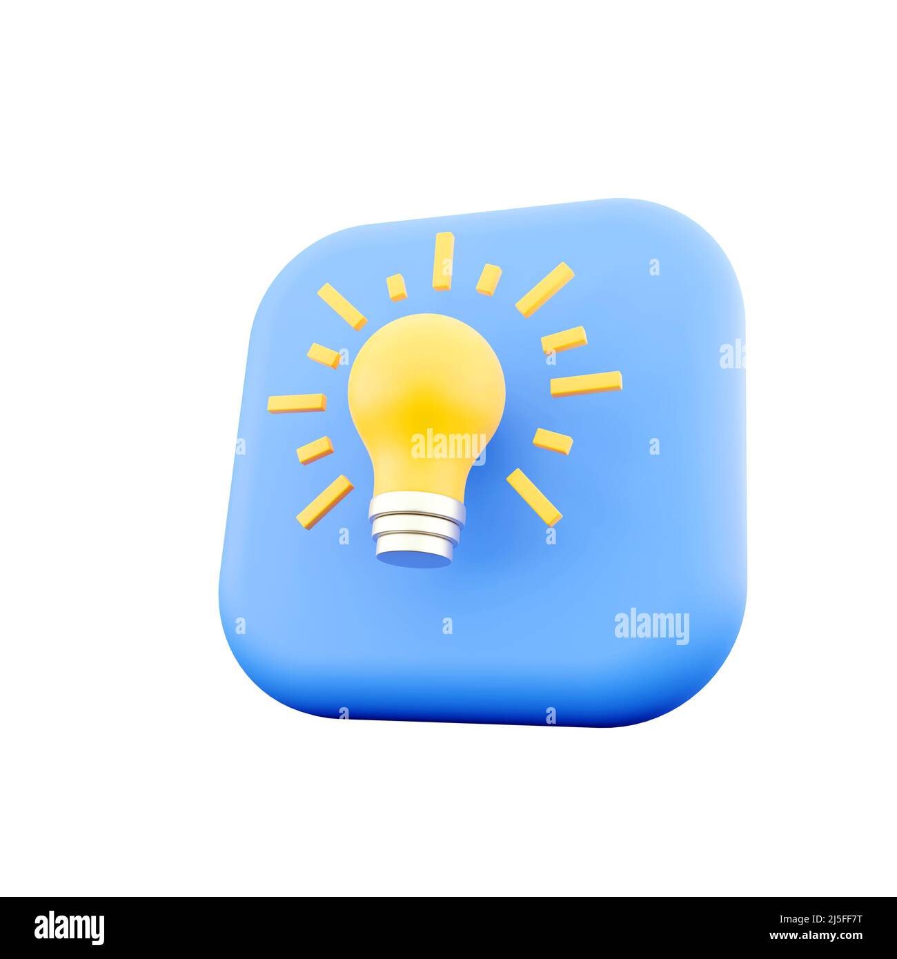 3D render Icon Illustration Render Bulp Idea Isolated 3d rendering ...