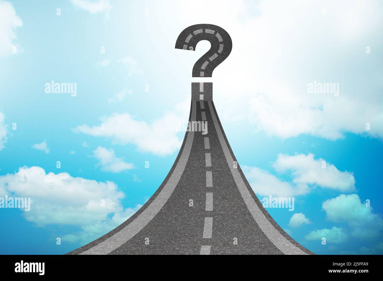 Concept of uncertainty with the question Stock Photo - Alamy