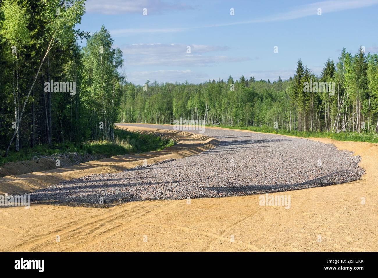 Gravel highway hi-res stock photography and images - Alamy