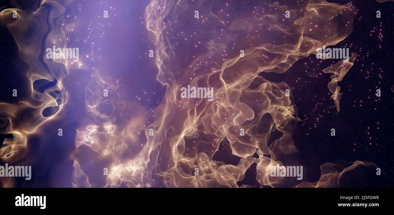 Vibrant Elegant Cosmic Luminous Nebula flashy Deep Violet Banner ...