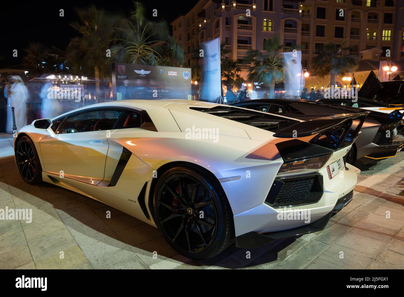 Doha ,Qatar, February 01,2020 : Exhibition of luxury supercars ...