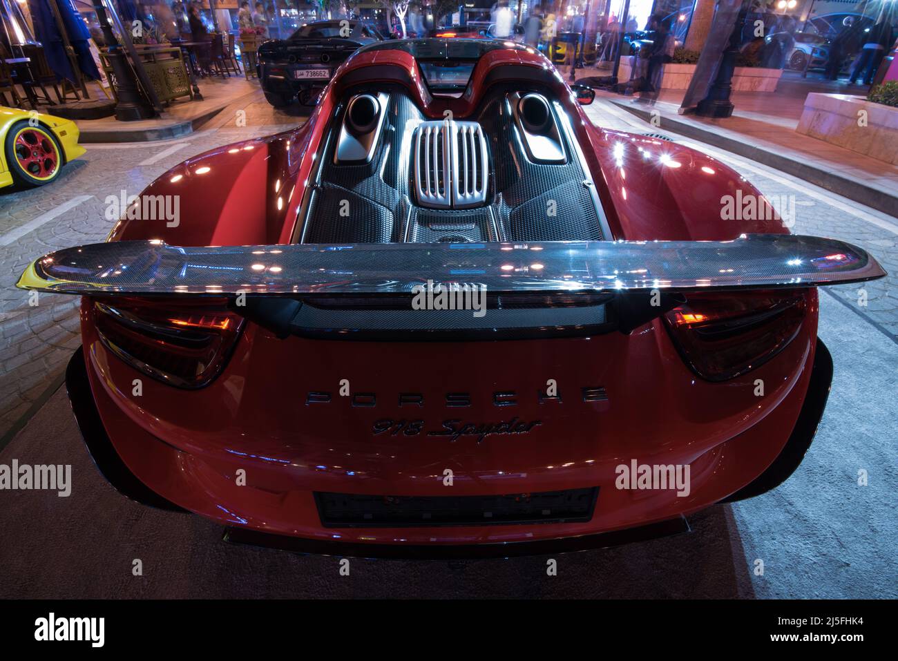 Doha ,Qatar, February 01,2020 : Exhibition of luxury supercars ...