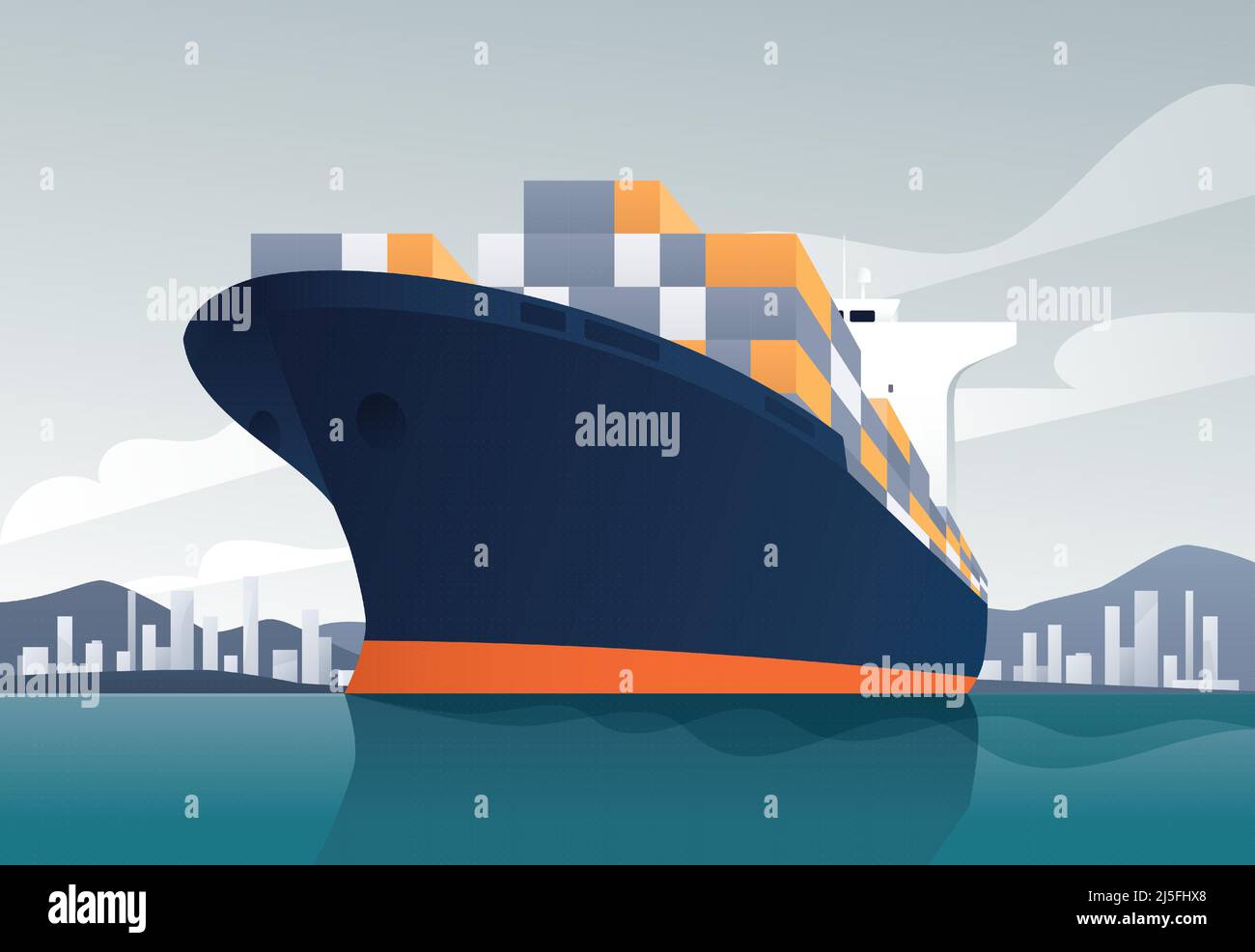 Bulk loaded cargo Stock Vector Images - Alamy