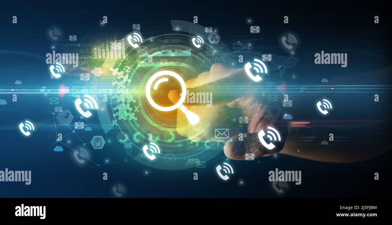 touching with soft gesture multimedia screen with future technology ...