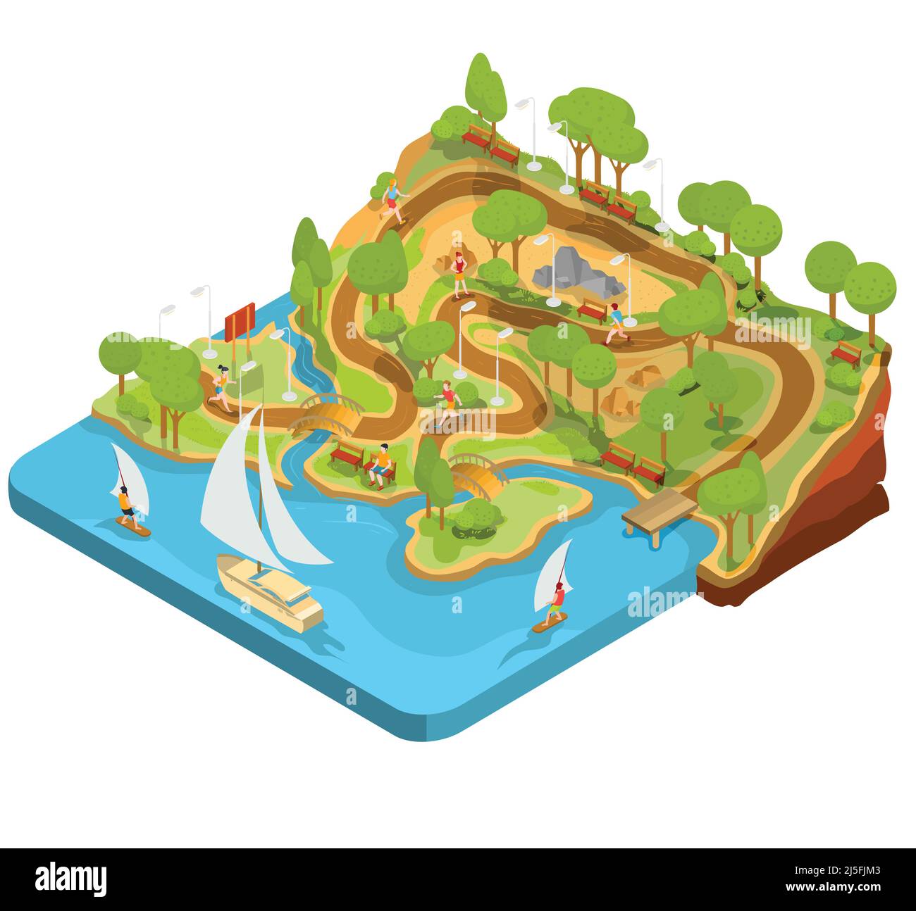 Cross section tree in Stock Vector Images - Alamy