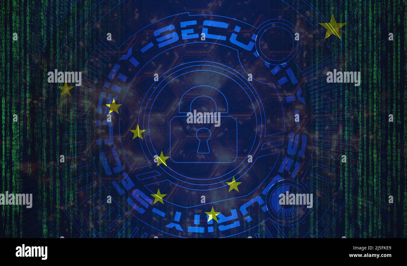 National cyber Security of Alaska state, USA on digital background Data ...