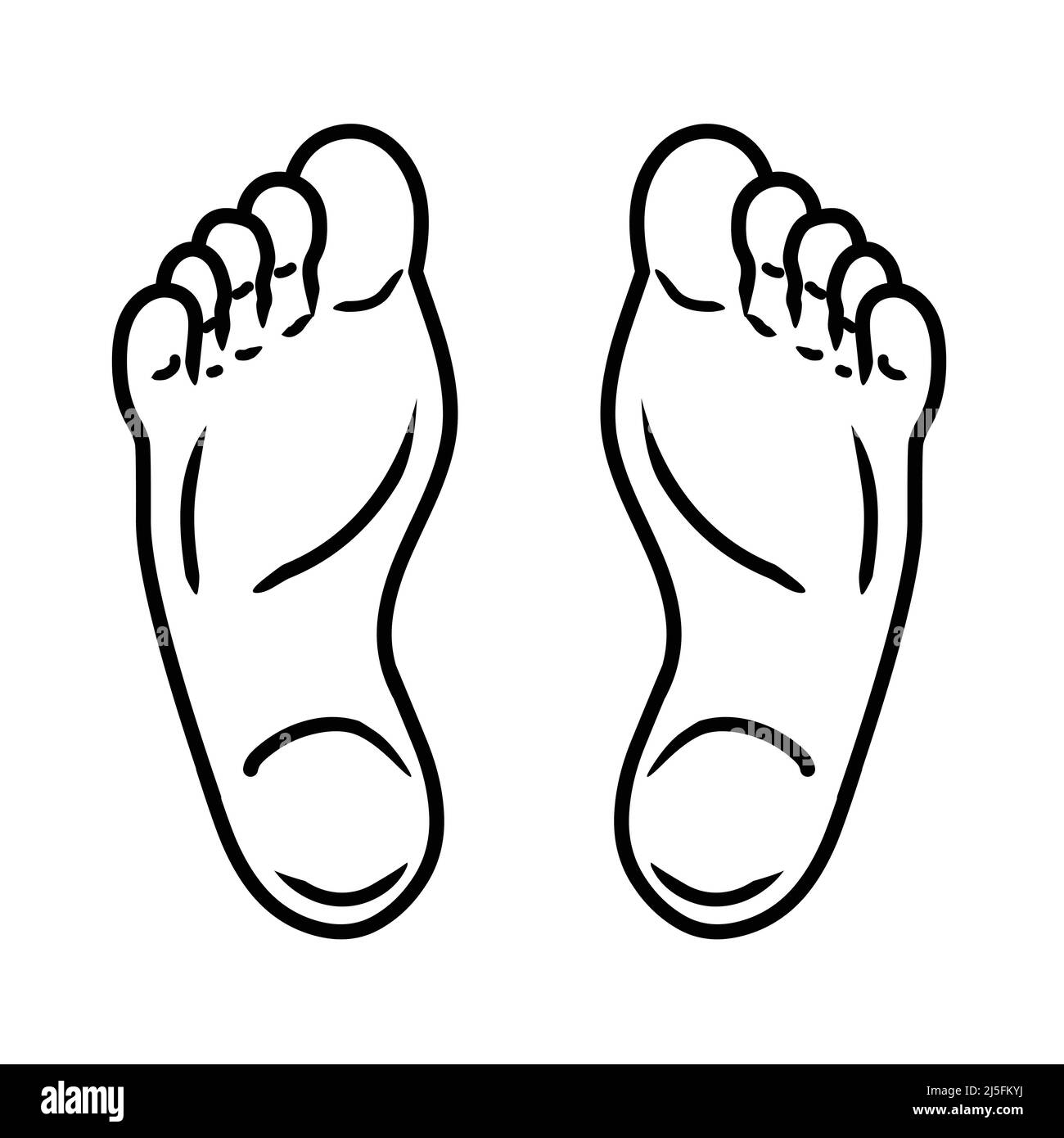 Human foot Line art vector isolated Stock Vector Image & Art - Alamy