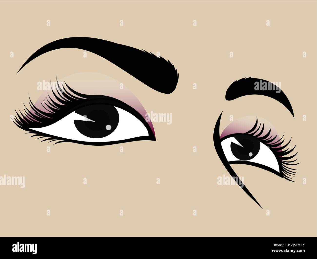 Beautiful Eye vector illustration Isolated Stock Vector Image & Art - Alamy