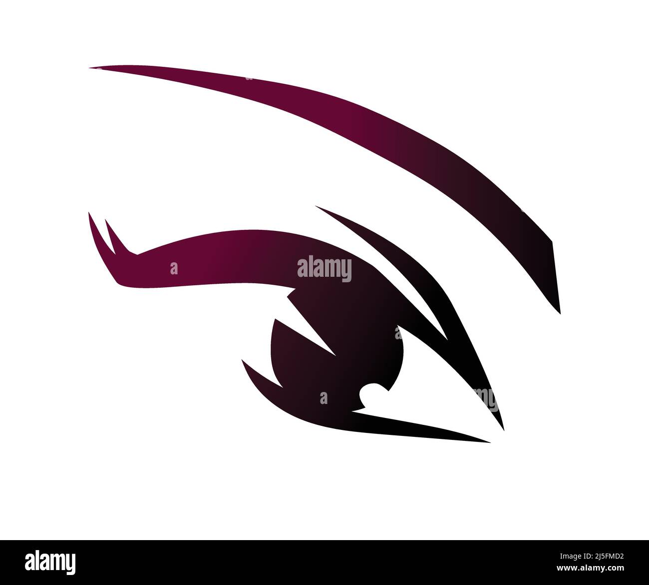 Beautiful Eye Logo vector illustration Isolated Stock Vector Image ...