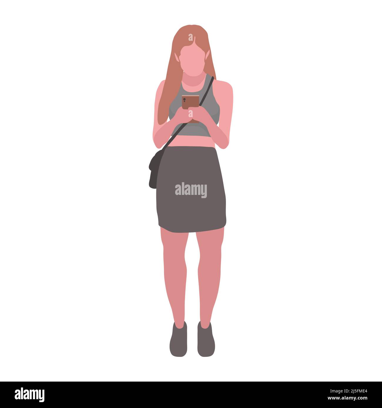 Young using phone Stock Vector Images - Alamy