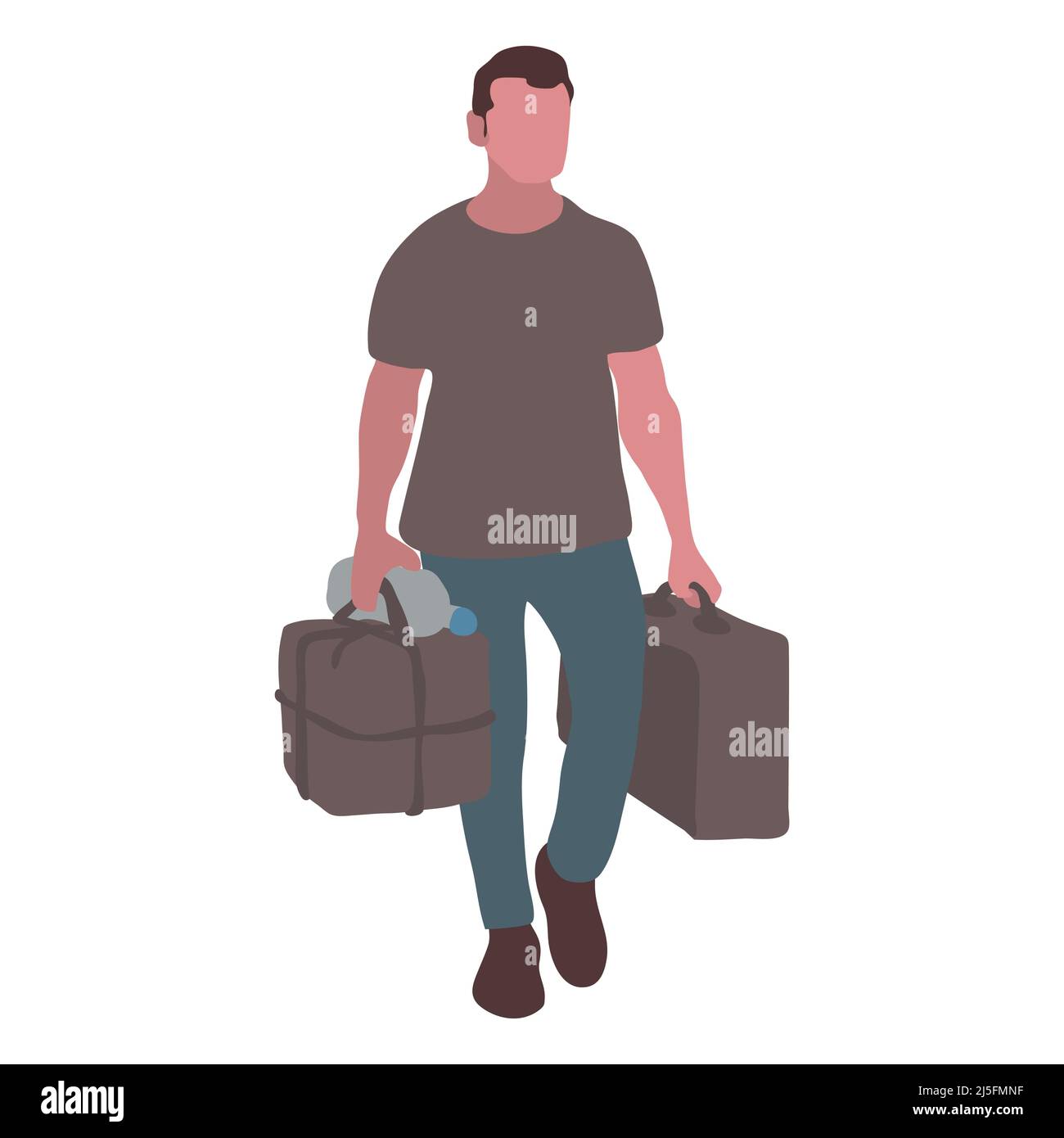 Man walking isolated. Vector illustration Stock Vector Image & Art - Alamy