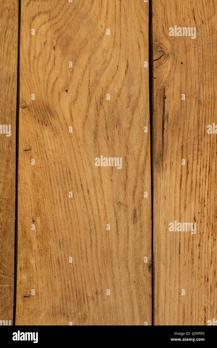 Close up of wooden board with natural texture. Empty wooden board ...