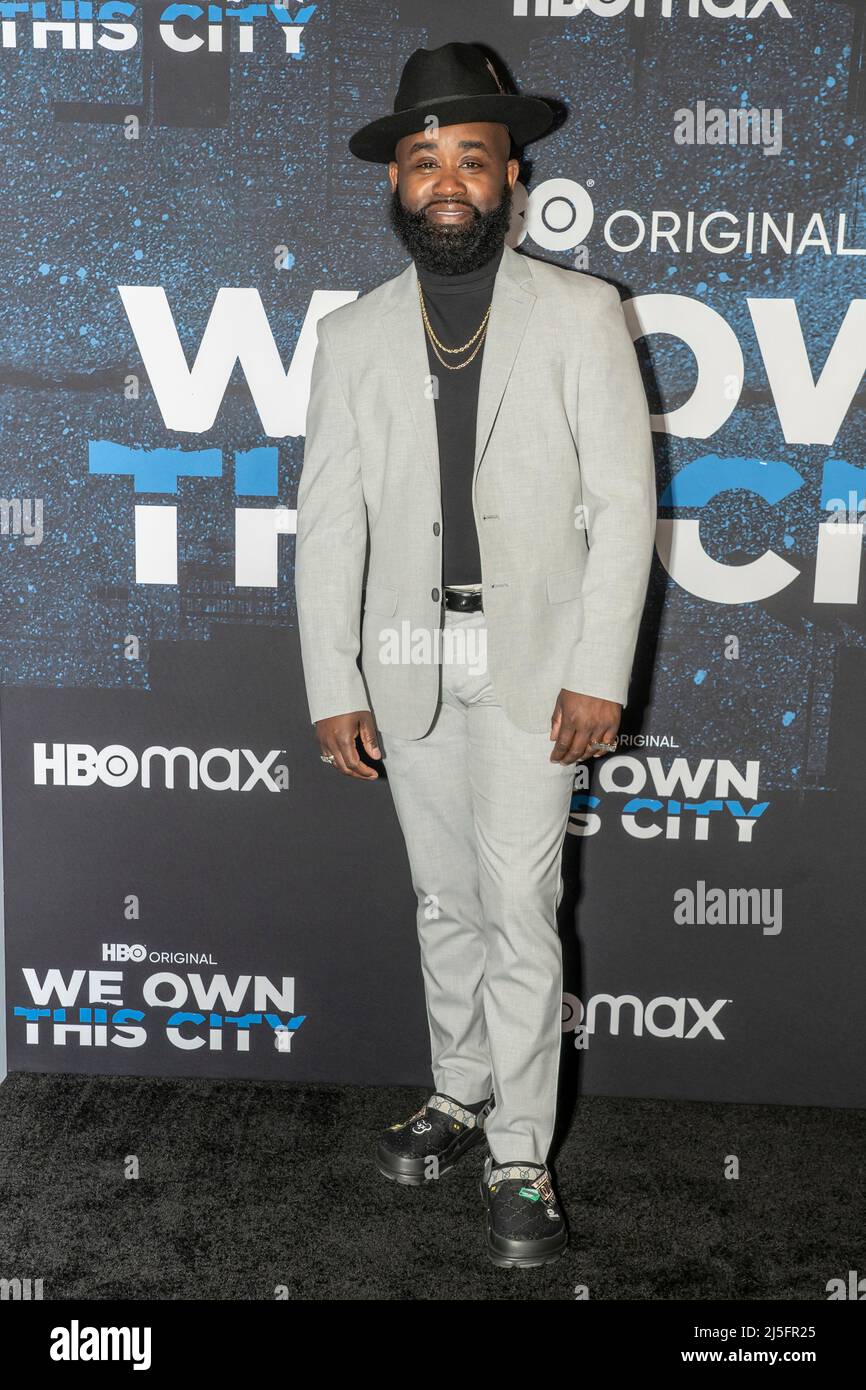 New York, United States. 21st Apr, 2022. Tray Chaney attends the HBO's ...
