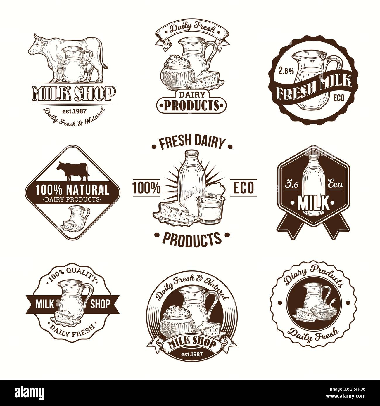 Set of vector illustrations, badges, stickers, labels, logo, stamps for ...