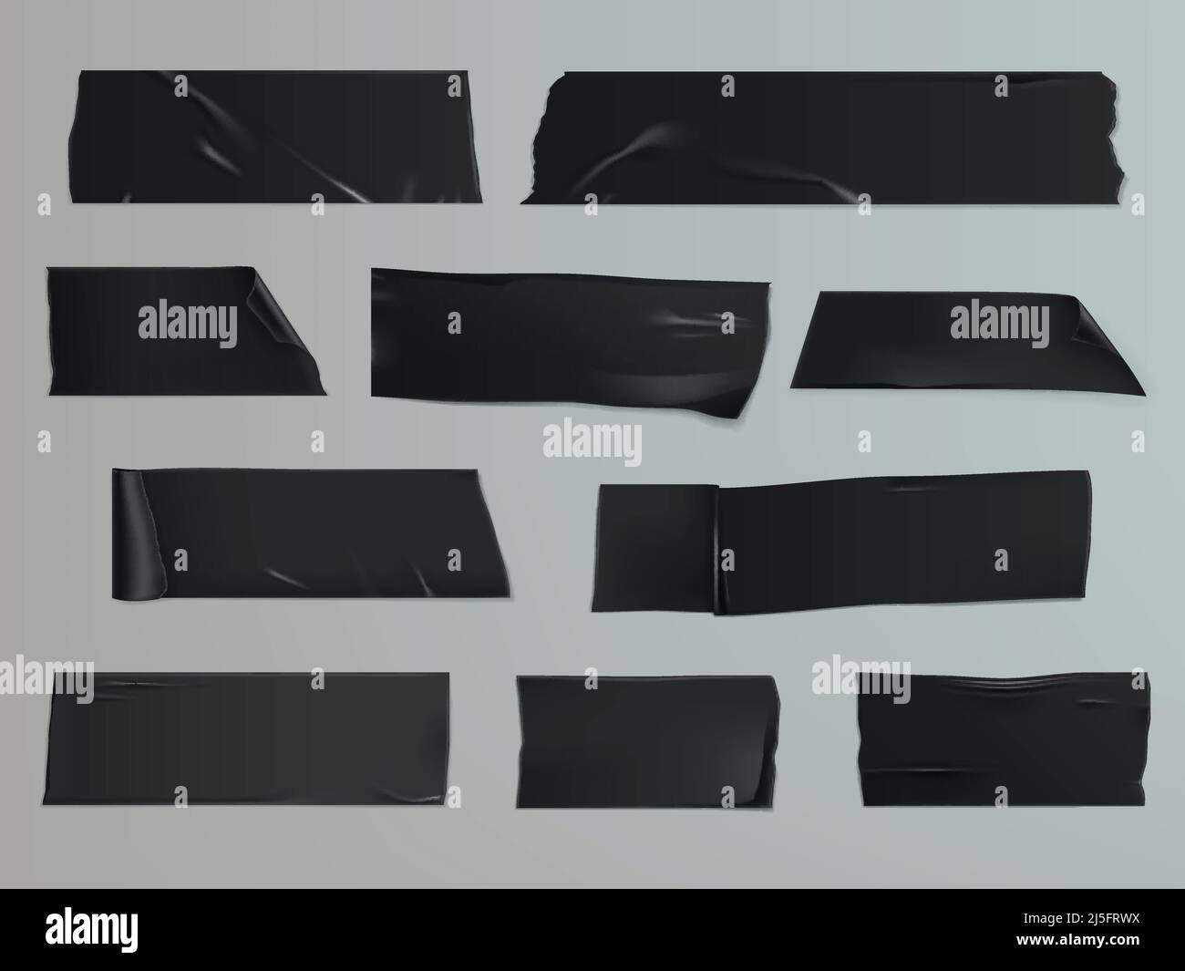 Vector illustration in a realistic style set of different slices of a ...