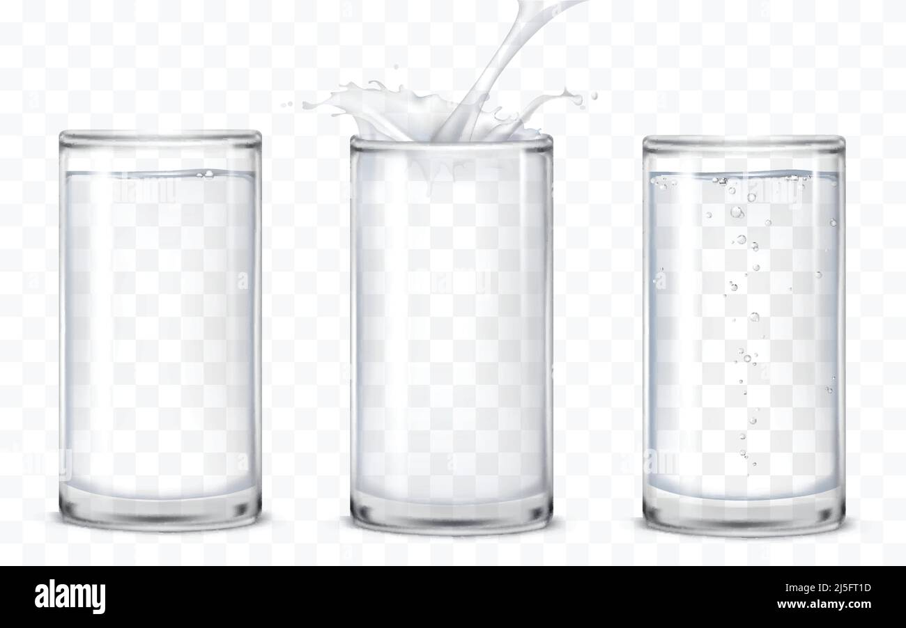 Set glasses icons drink Cut Out Stock Images & Pictures - Alamy