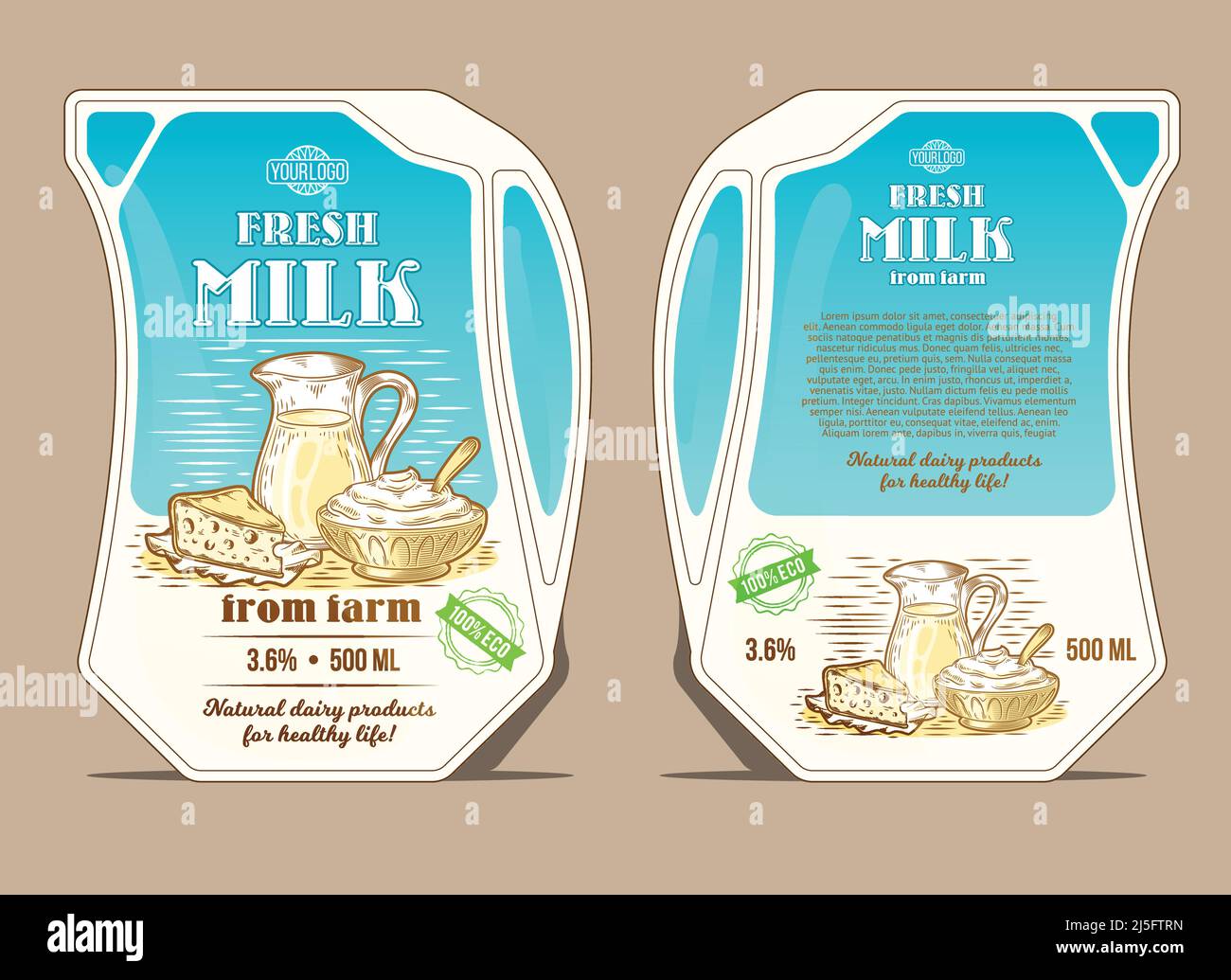 Ml Milk Illustration