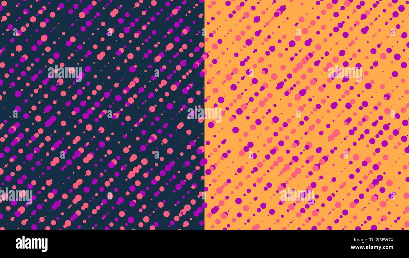 Dotted spread pattern retro color background. Vector graphic ...