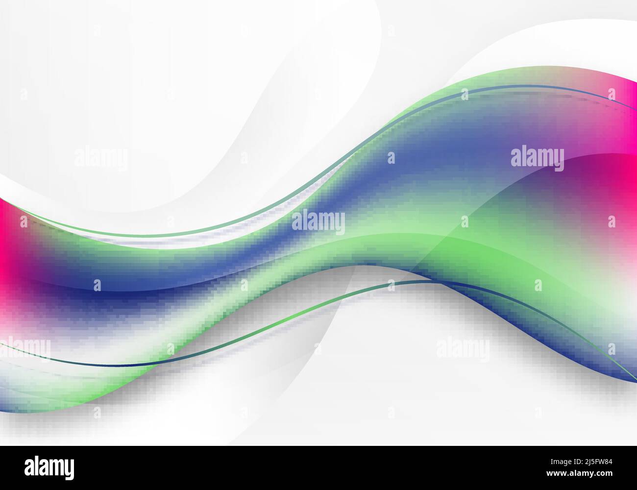 Abstract 3D colorful fluid dynamic shape on white background. Vector ...