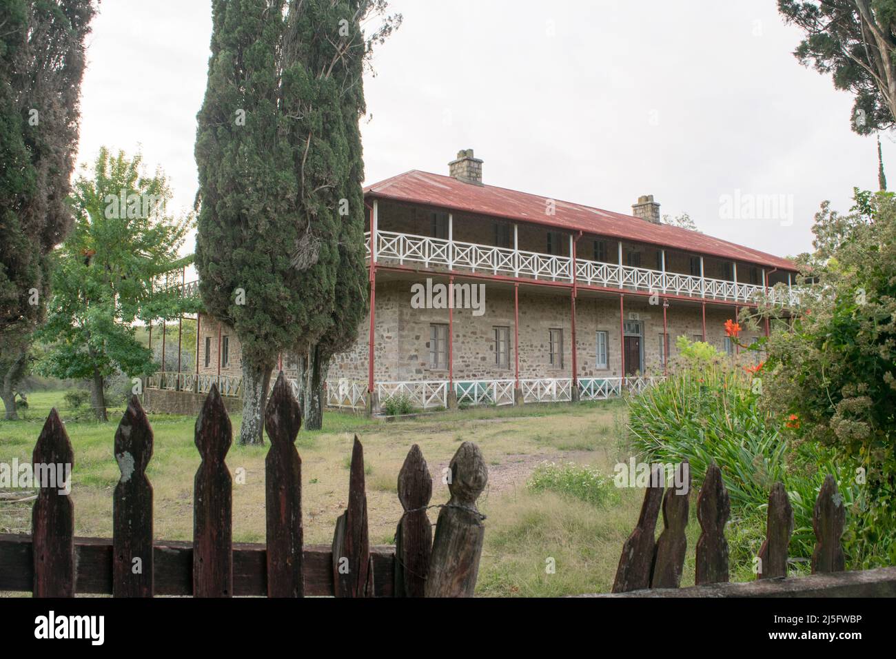 Historic stone houses in Conchillas, Colonia Department, Uruguay Stock ...
