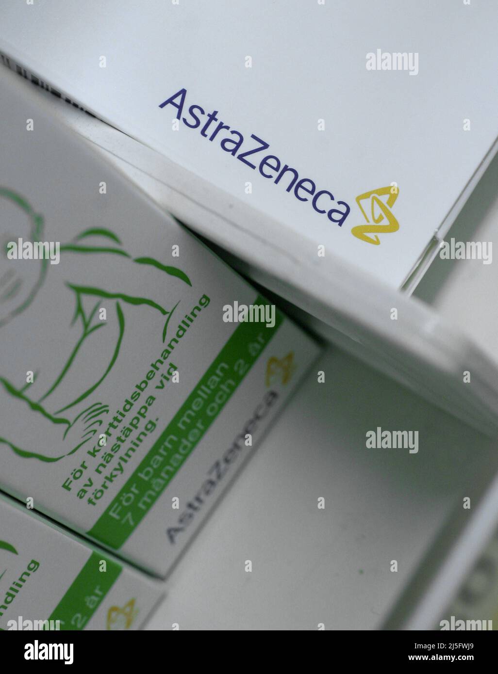 AstraZeneca logo photographed in a pharmacy Stock Photo - Alamy