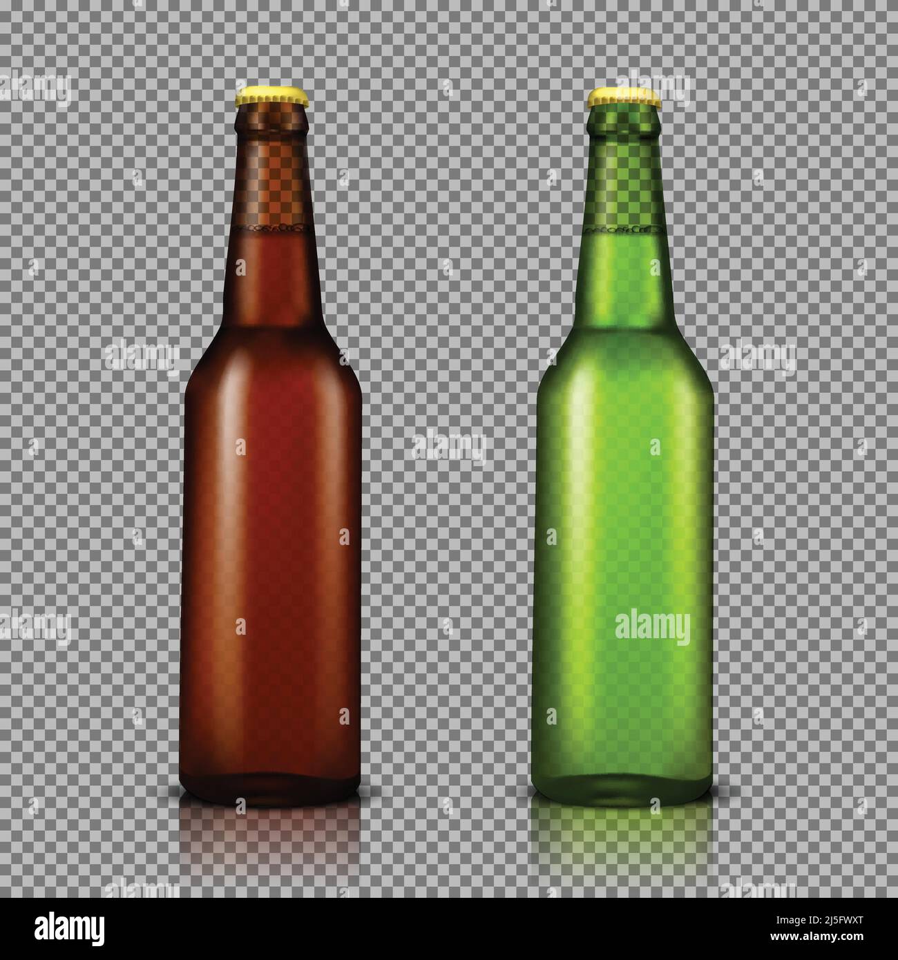 Beer bottles blank labels Stock Vector Images - Alamy