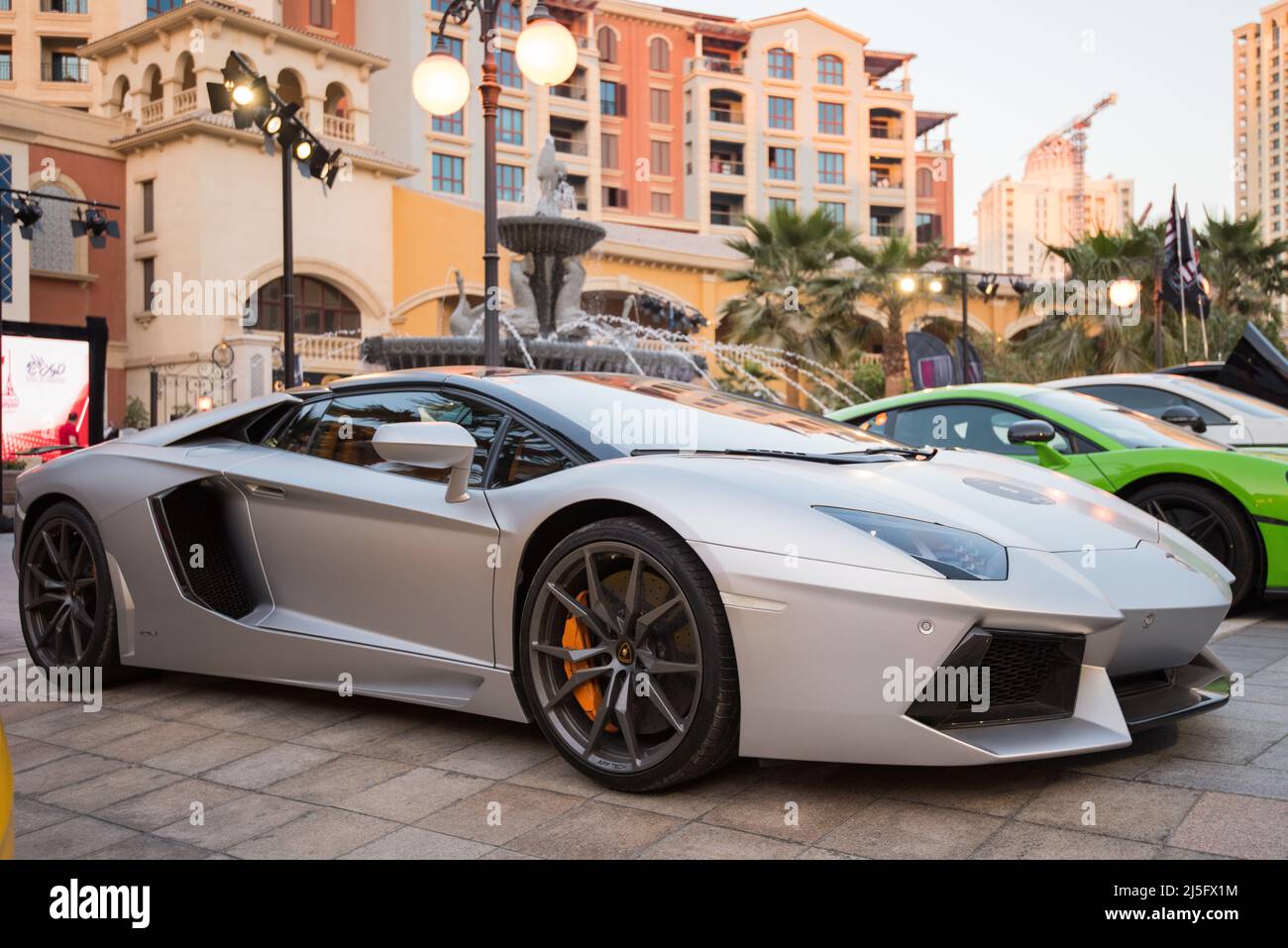 Doha ,Qatar, February 01,2020 : Exhibition of luxury supercars ...