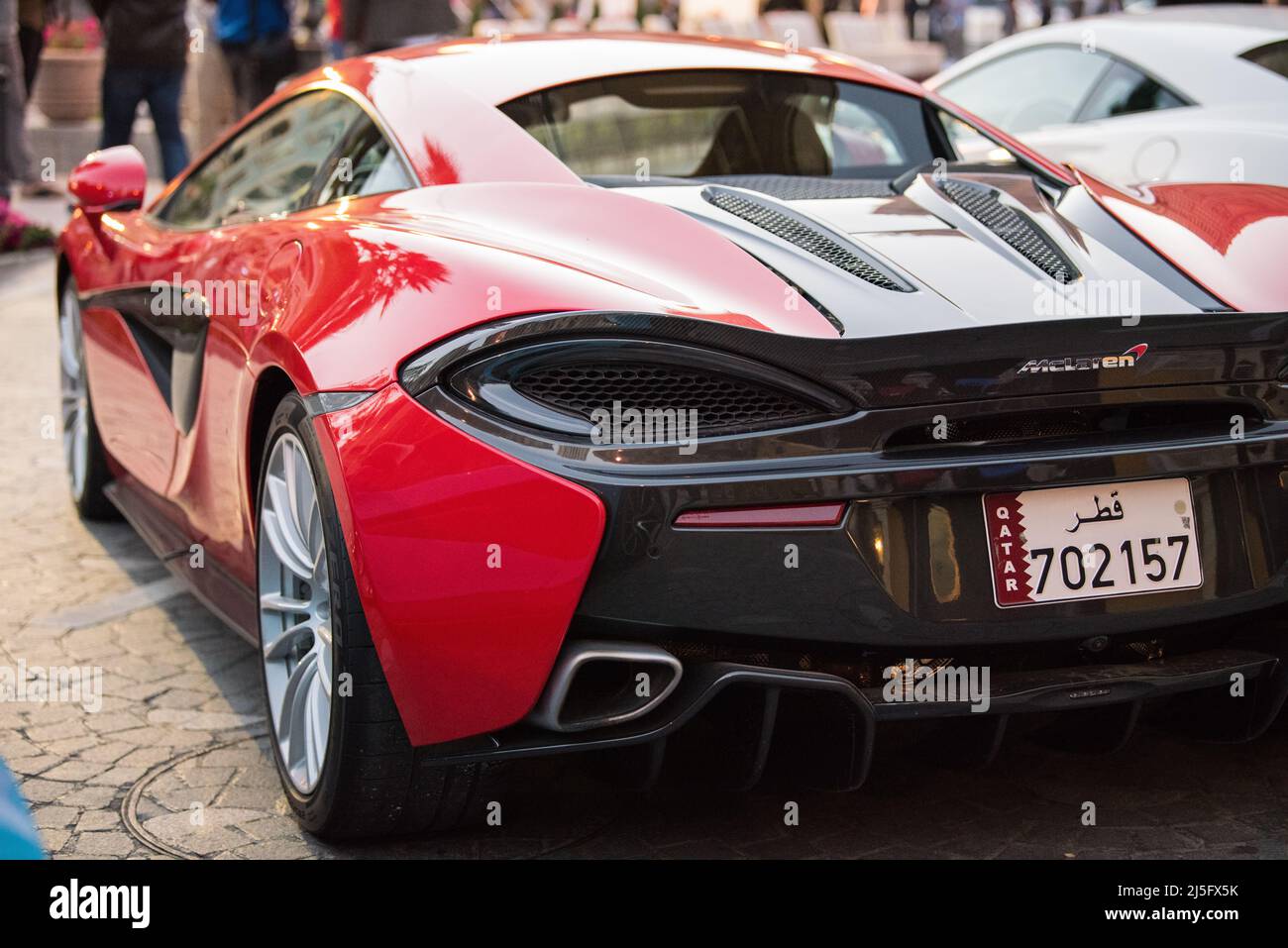 Doha ,Qatar, February 01,2020 : Exhibition of luxury supercars ...