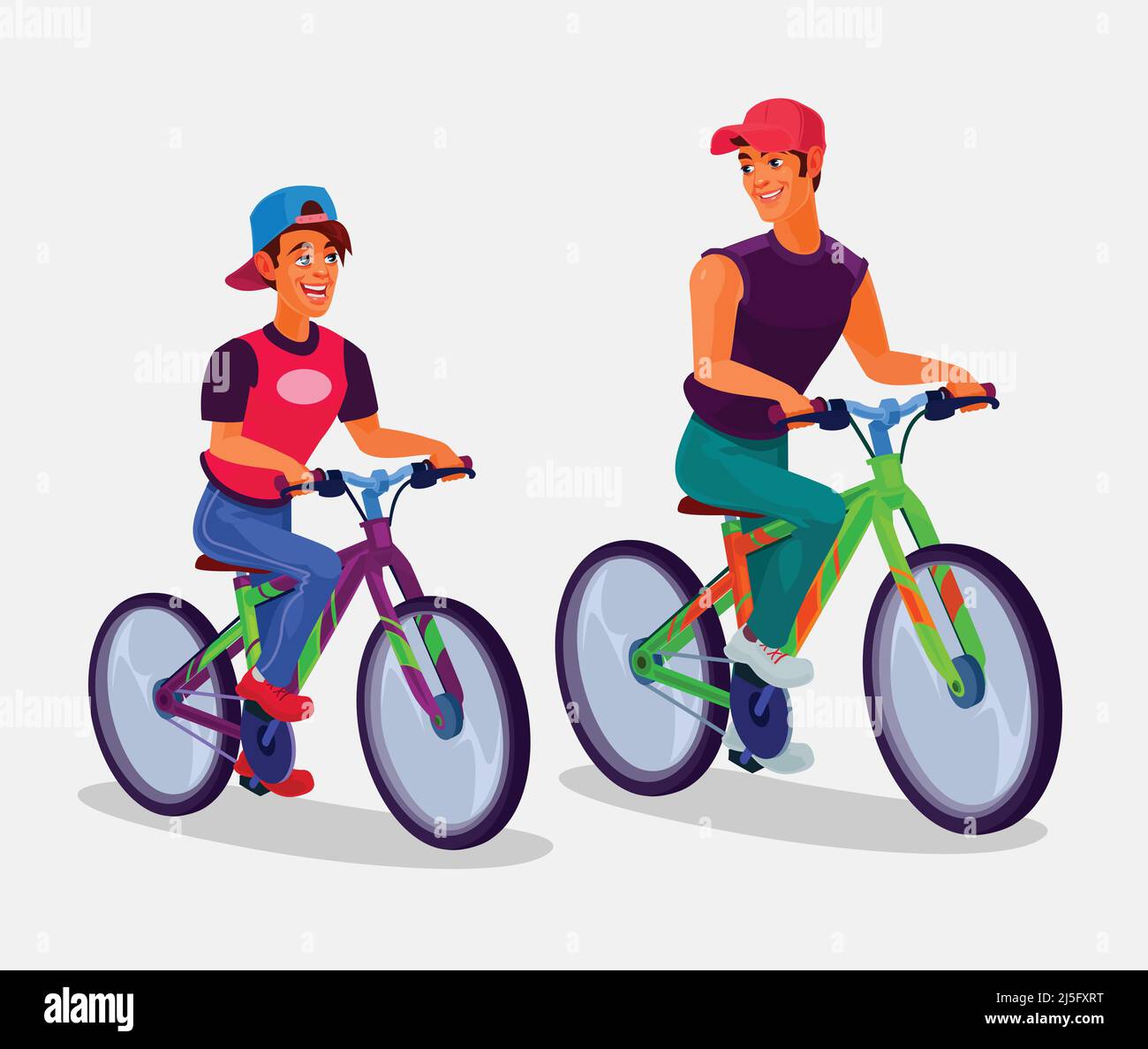 Two Bikes Clipart