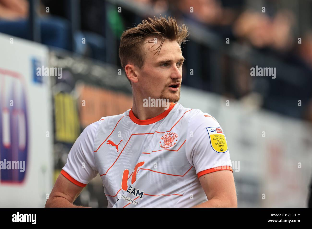 Callum Connolly #2 of Blackpool during the game Stock Photo - Alamy