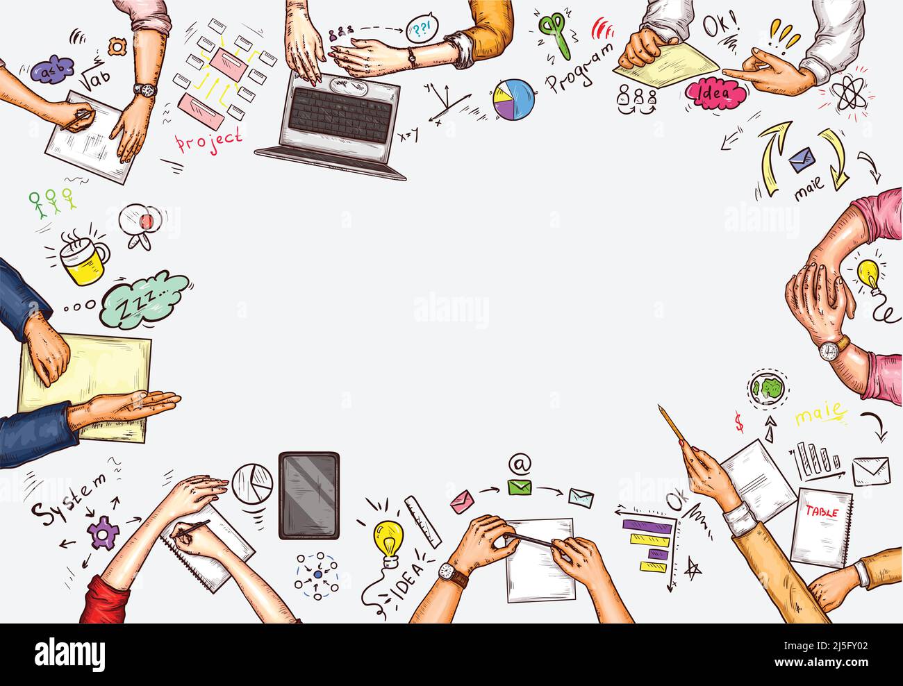 Vector pop art illustration of a man and a woman sitting at a ...