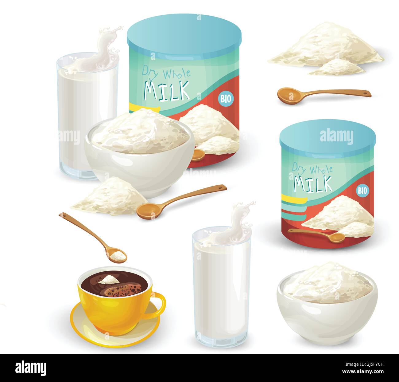 Powdered milk cartoon hi-res stock photography and images - Alamy