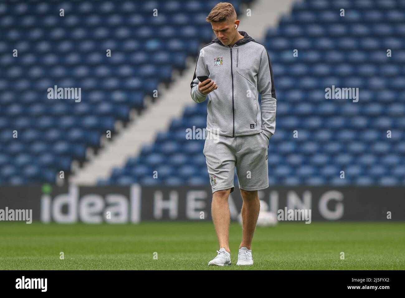 Viktor Gyokeres #17 of Coventry City arrives at the game prior to kick ...