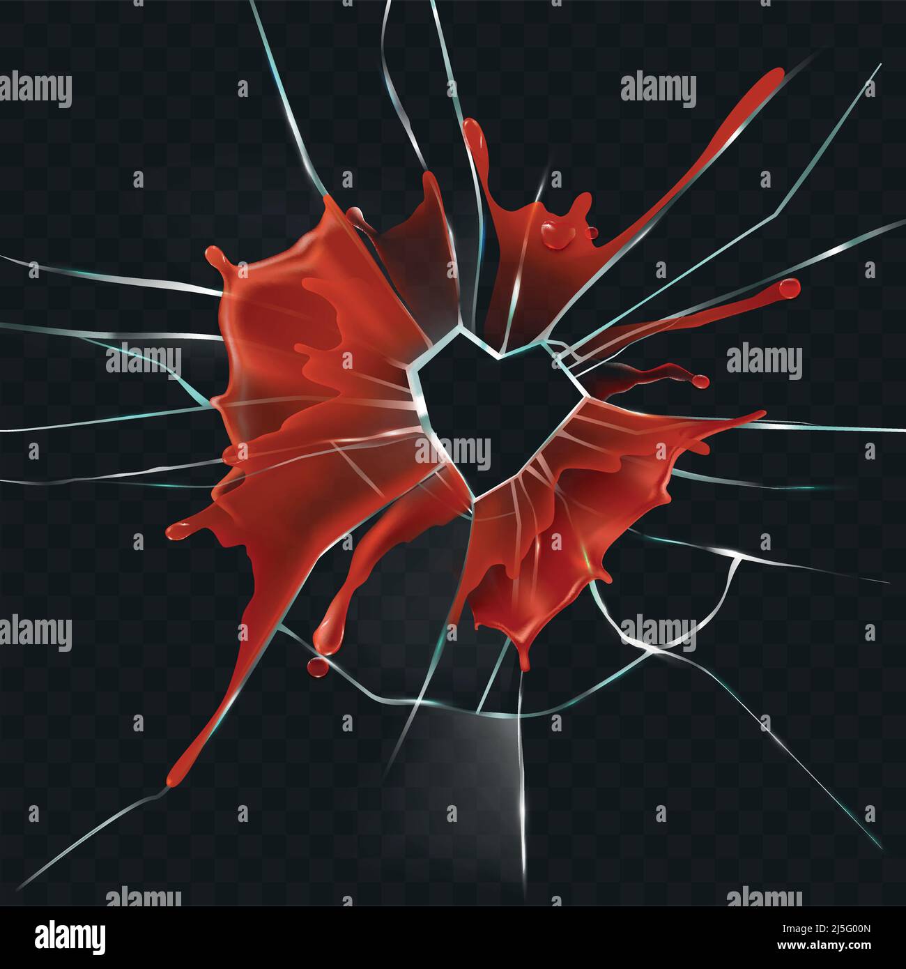 Broken Glass Heart Background