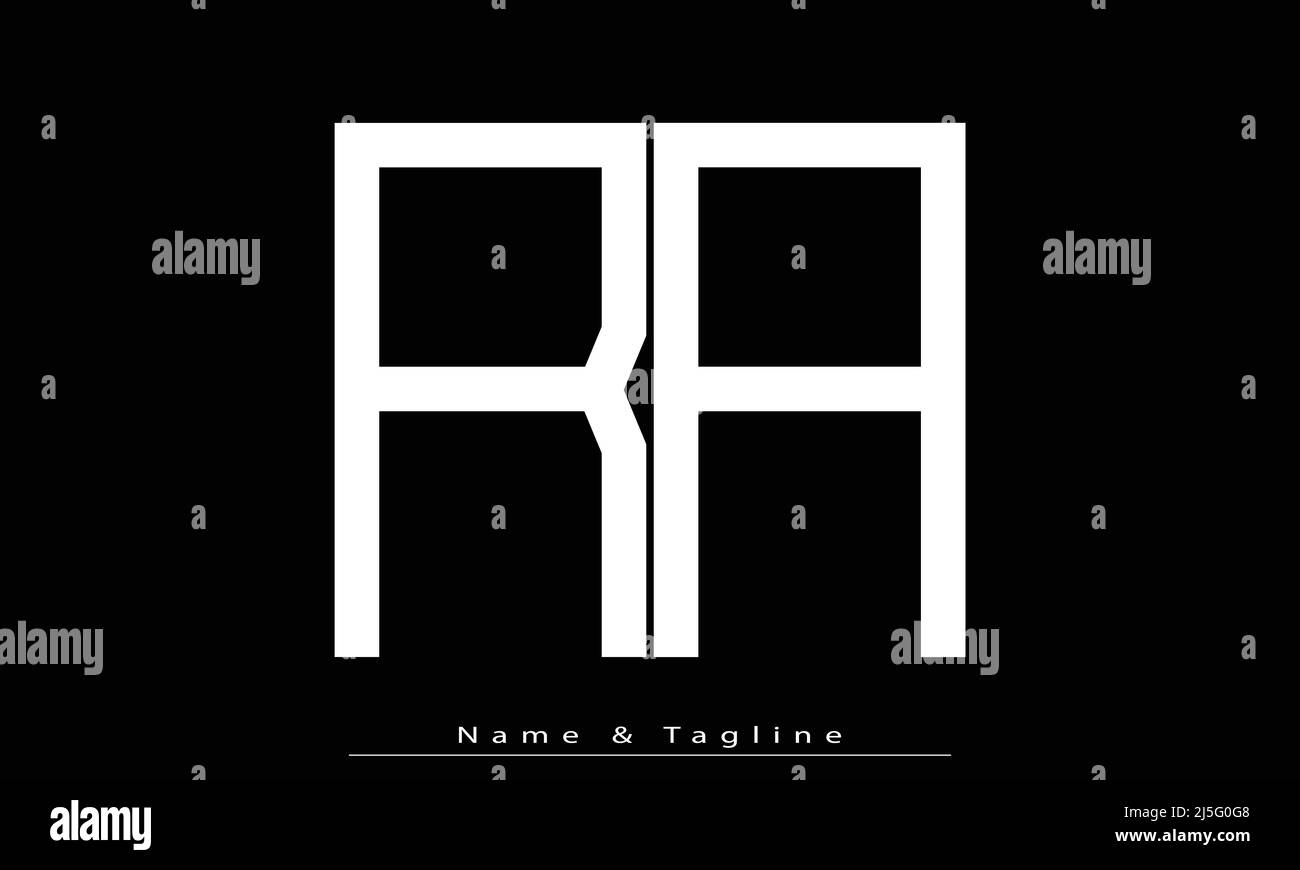 Alphabet letters Initials Monogram logo RA, AR Stock Vector Image & Art ...