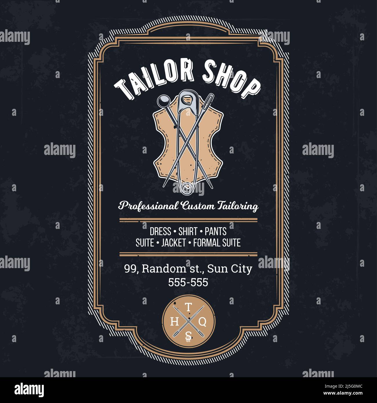 Leather tailor shop Stock Vector Images - Alamy