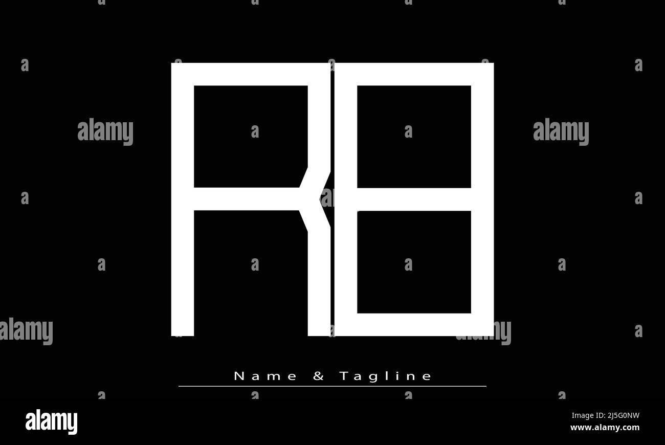 Alphabet letters Initials Monogram logo RB , BR Stock Vector Image ...