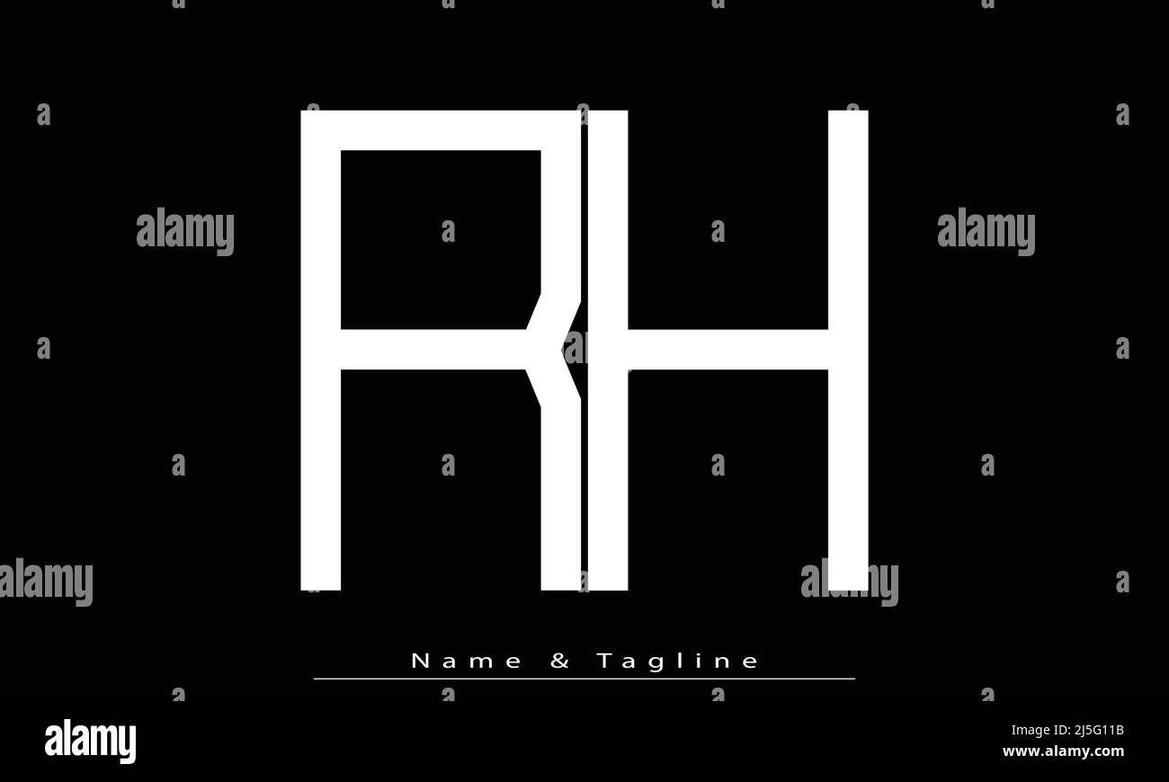 Alphabet letters Initials Monogram logo RH , HR Stock Vector Image ...