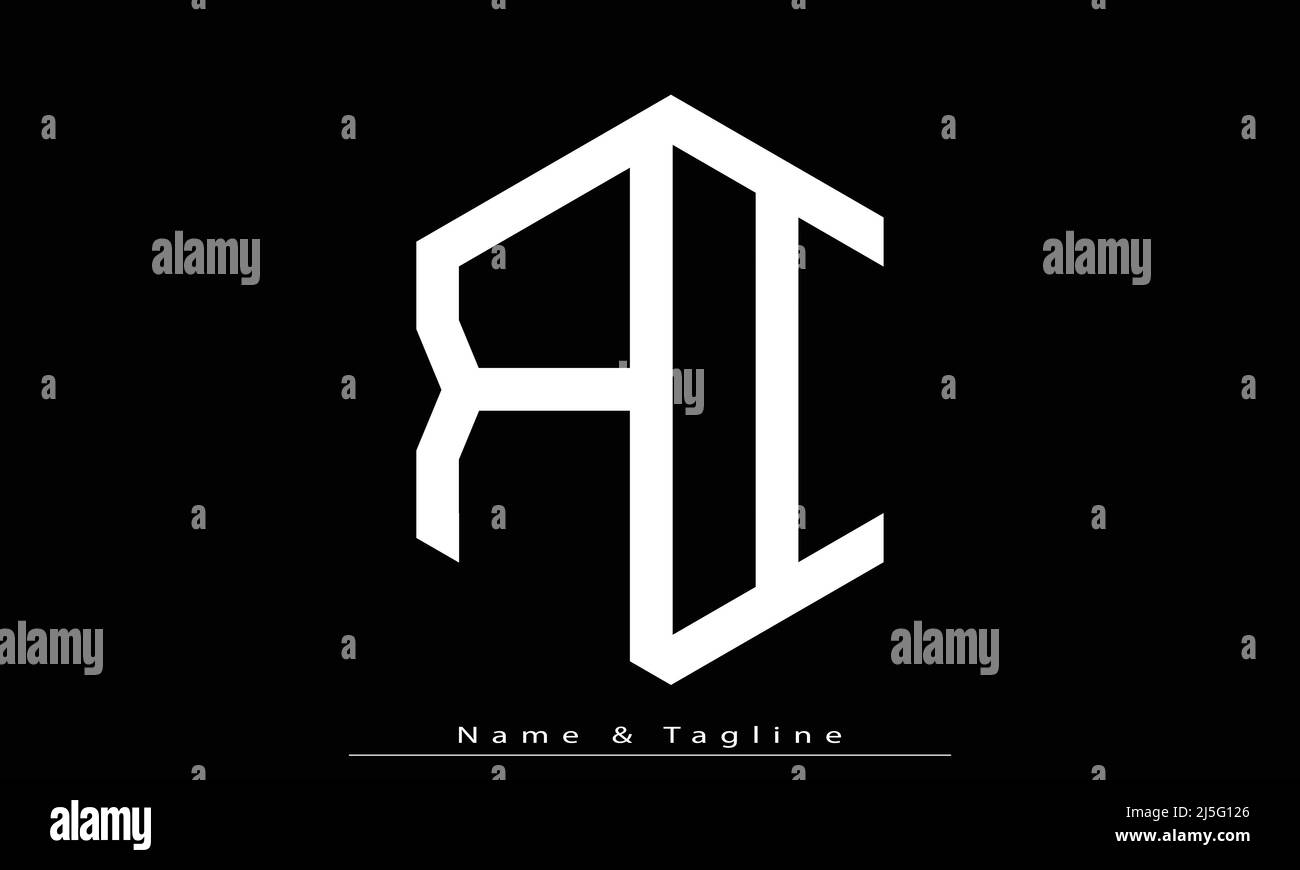 Alphabet letters Initials Monogram logo RI , IR Stock Vector Image ...