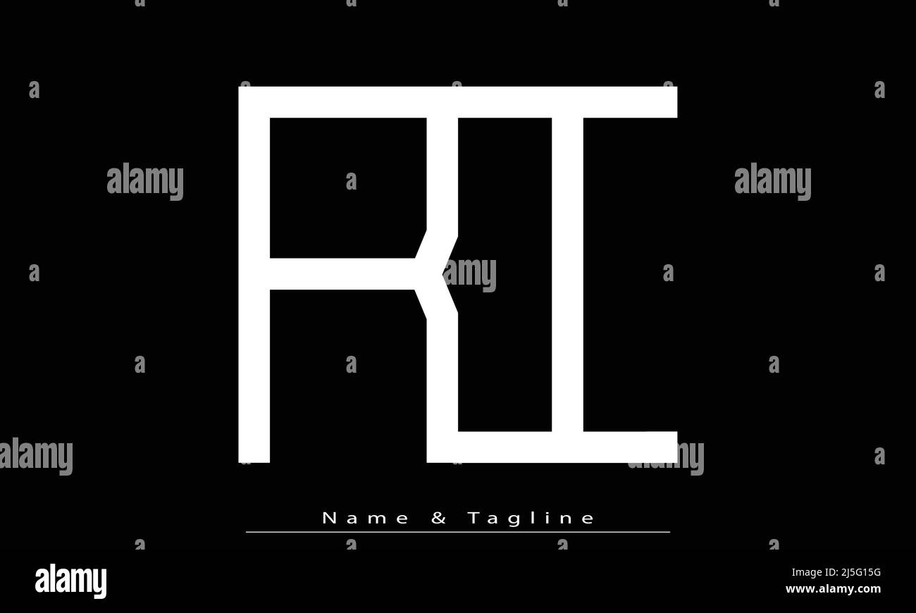 Alphabet letters Initials Monogram logo RI , IR Stock Vector Image ...