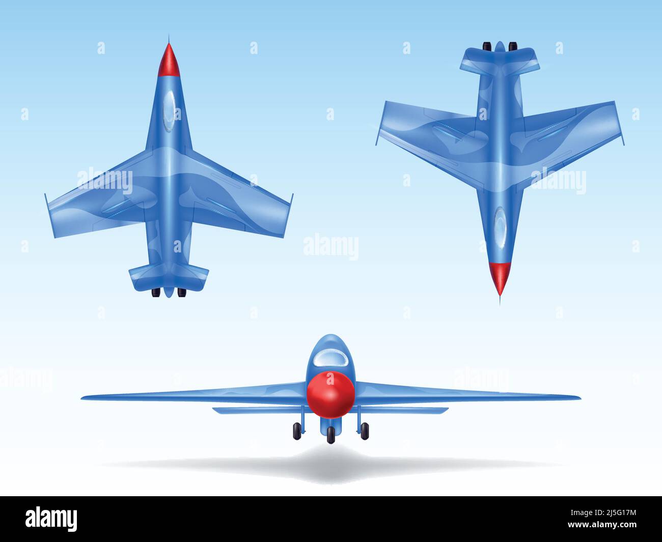 Vector set of military aircrafts, fighter jets. Combat plane in ...